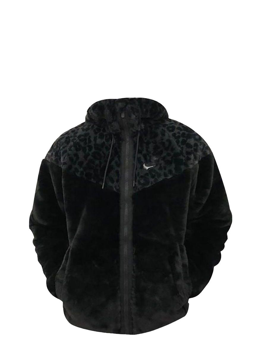 NIKE Nike Leopard Print Splicing Zip Jacket